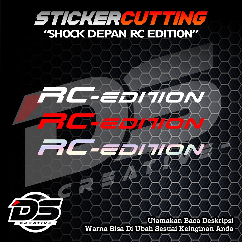 Jual STICKER SHOCK DEPAN RC EDITION CUTTING | Shopee Indonesia