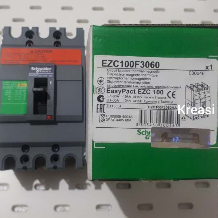 Jual MCCB SCHNEIDER EZC 100F 3P 60A 10KA EZC100F3060 | Shopee Indonesia