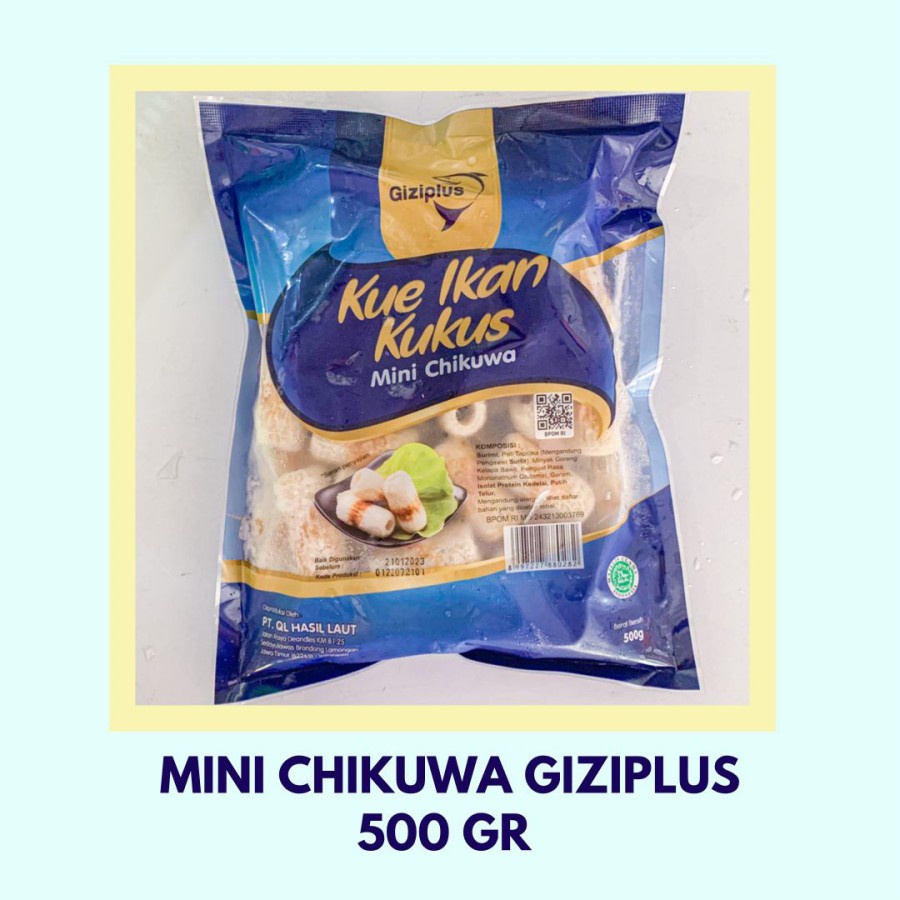 Jual GIZIPLUS Mini Chikuwa ( Kue Ikan Kukus) 500 Gram /Siomay /Ikan ...