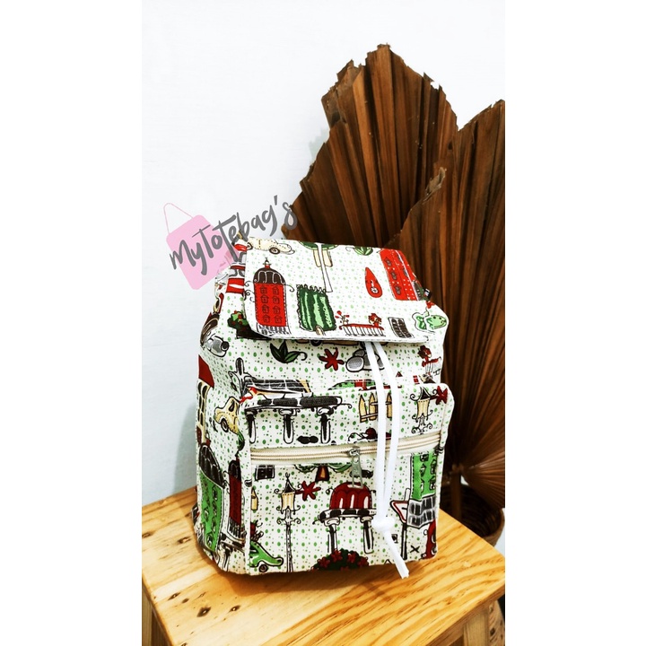 Jual RANSEL SERUT CARLAMP//tas kanvas - tas ransel wanita - tas wanita ...