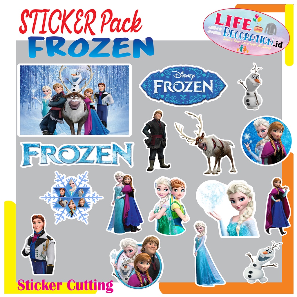 Jual STIKER FROZEN / STICKER PACK FROZEN DISNEY | Shopee Indonesia