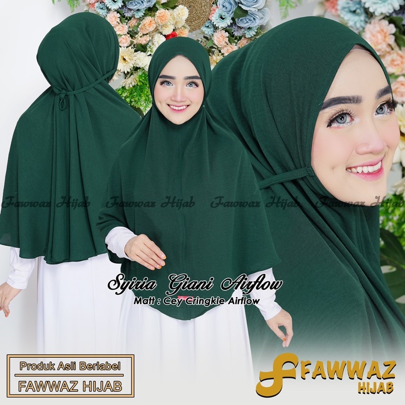 Jual Maryam Syria Giani Airflow Ori Fawwaz Hijab Maryam simple jilbab ...