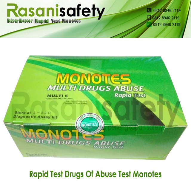 Jual Alat Tes Drug Monotes Multi Drugs 5 Parameter Rapid Test Narkoba ...