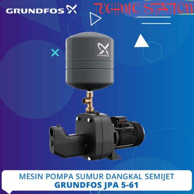 Jual JPA 5-61/P5 PT-V Pompa Air Semi Jet Pump Grundfos JP Basic 5 | Shopee Indonesia
