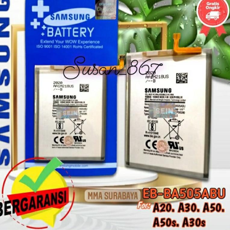 Jual BATERAI SAMSUNG TANAM A30 A307 A20 A 30S A30 S A 307 A50 ORIGINAL ...