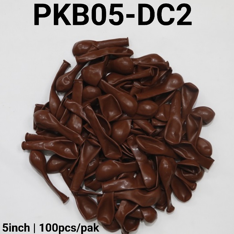 Jual PKB05-DC2 Balon latex 5 inch 1 pak 100 doff tebal gold emas muda ...