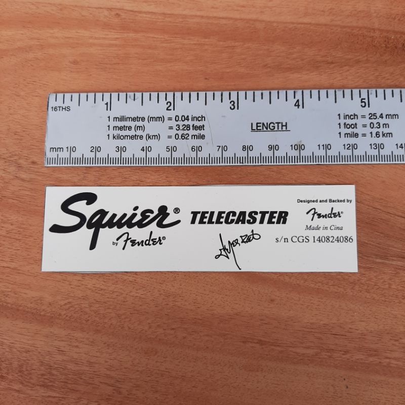 Jual Decal Gitar Water Slide Squier Telecaster | Shopee Indonesia