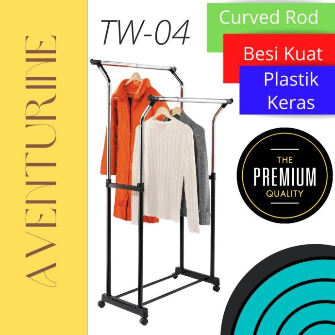 Jual Frs-365 Rak/Display Jemuran Gantungan Baju(Two Rod Terracota ...