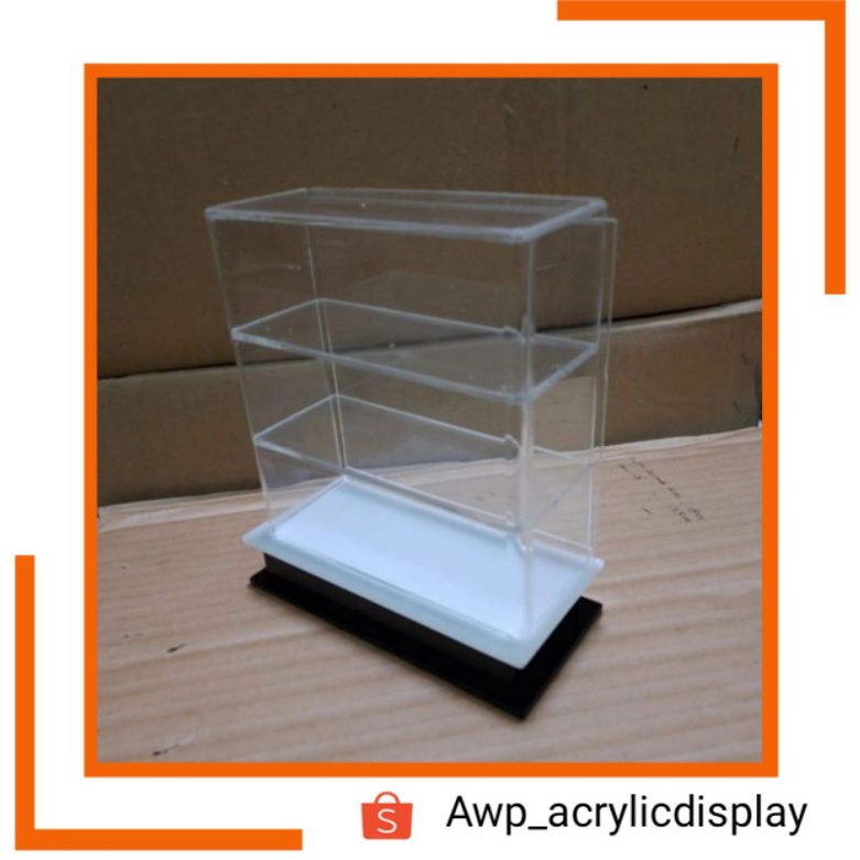 Jual Acrylic Showcase / Box Sliding / Miniature Organiser / Display ...