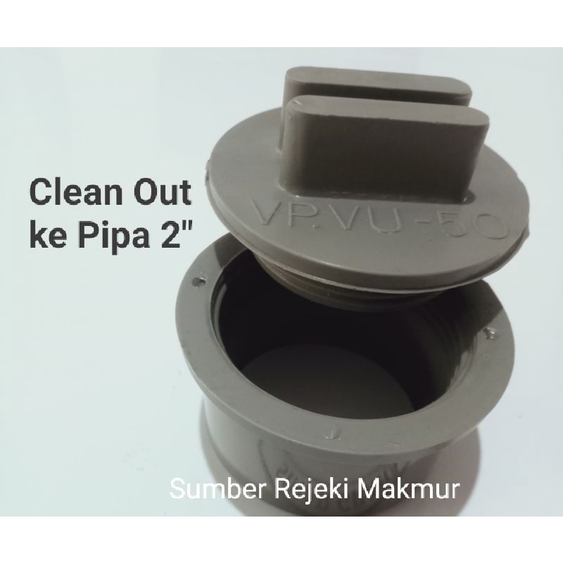 Jual Clean Out 2" buangan untuk pipa 2" set biopori | Shopee Indonesia