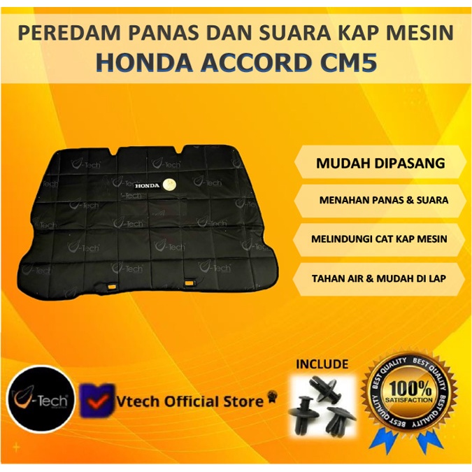 Jual VTECH Peredam Panas dan Suara Kap Mesin Honda Accord CM5 2004-2007 ...