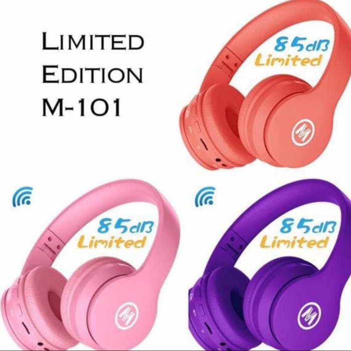 Jual HEADSET BLUETOOTH BANDO M-101 MACARON WIRELESS HEADPHONE M101 ...
