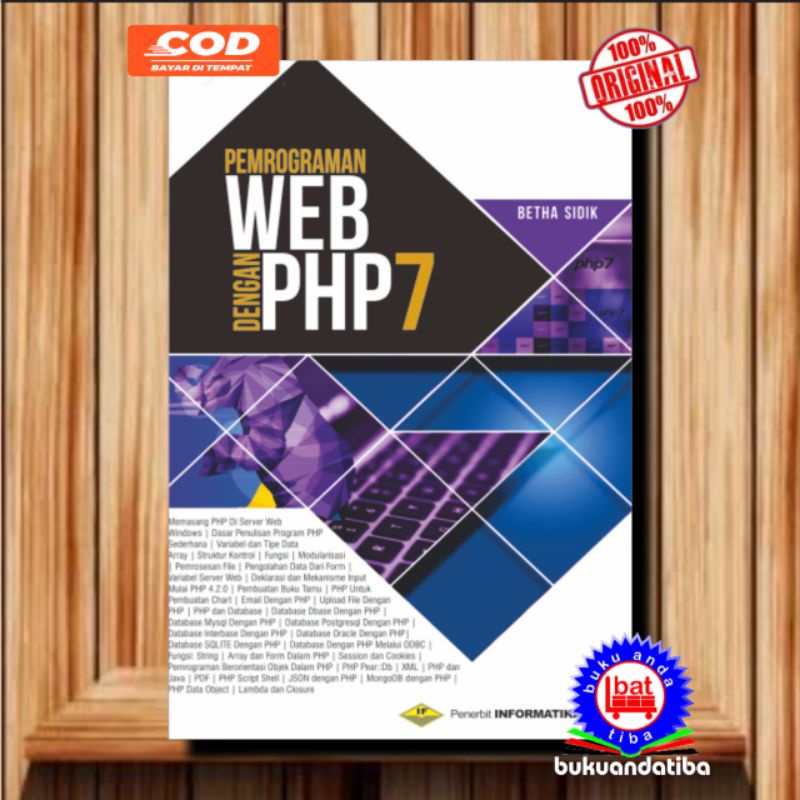 Jual Buku PEMROGRAMAN WEB DENGAN PHP 7 BETHA SIDIK | Shopee Indonesia