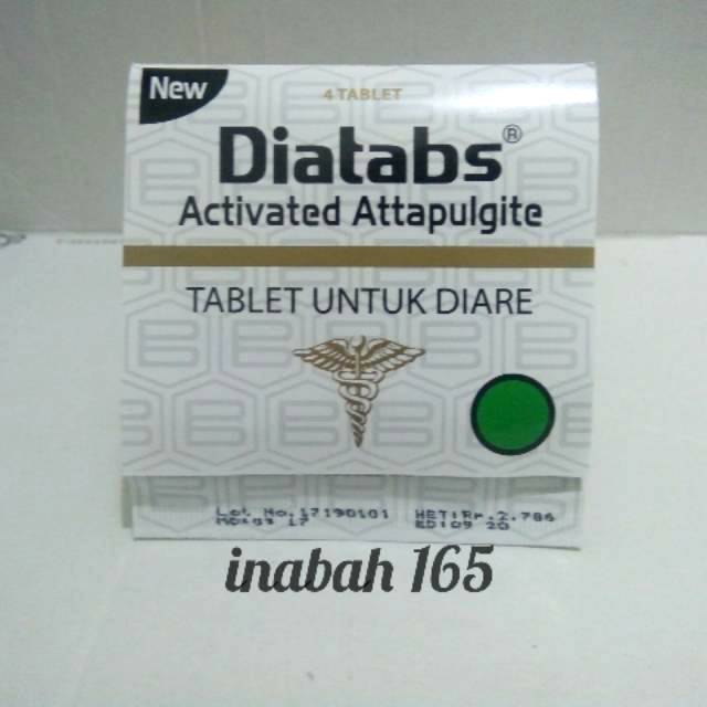 Jual Diatabs (tablet untuk diare) per-lembar isi 4 tablet | Shopee ...