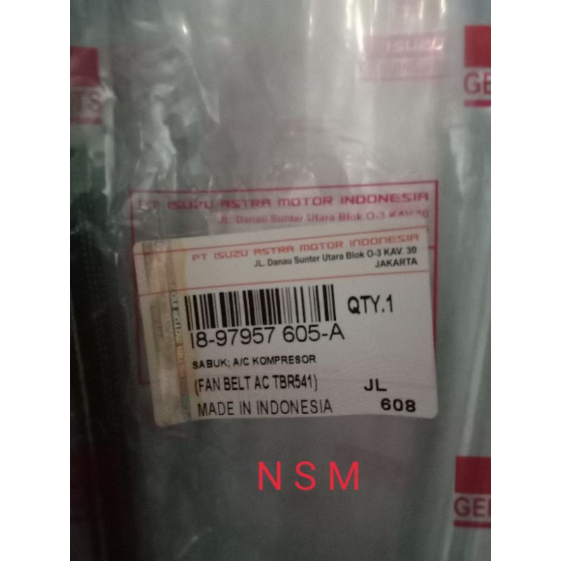 Jual FAN BELT POWER STEERING /AC PANTHER 25 KAPSUL NON TURBO ORI ISUZU ...