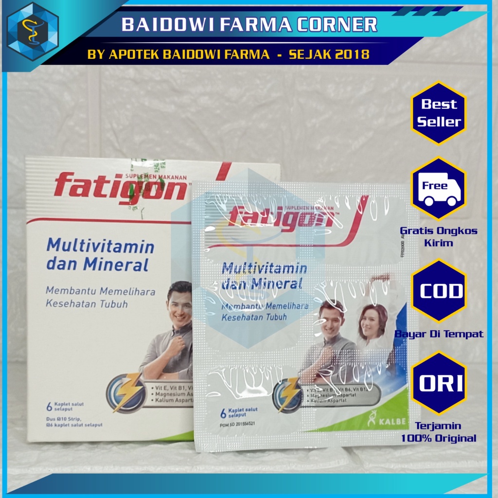 Jual FATIGON MULTIVITAMIN KAPLET ISI 4 | Shopee Indonesia