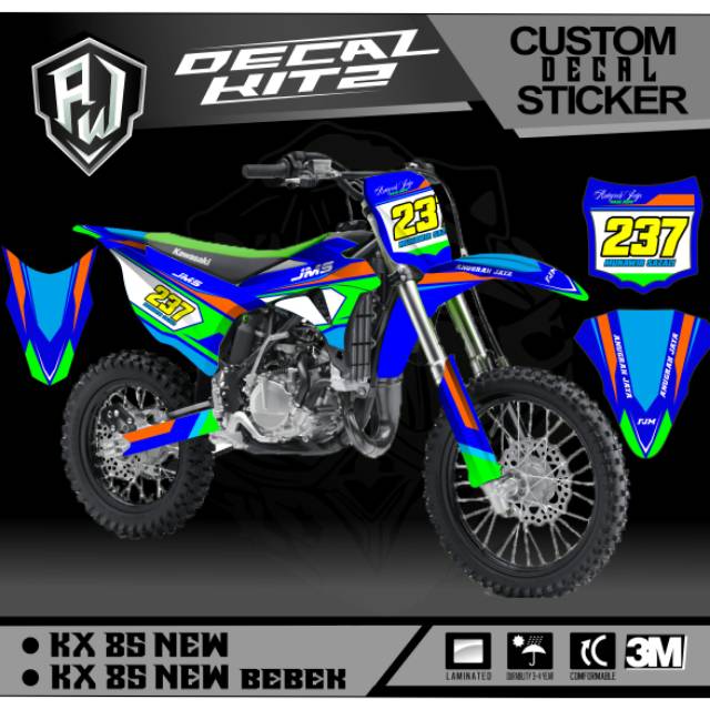 Jual DECAL STIKER KX 85 NEW FULL BODY DESAIN CUSTOM | Shopee Indonesia