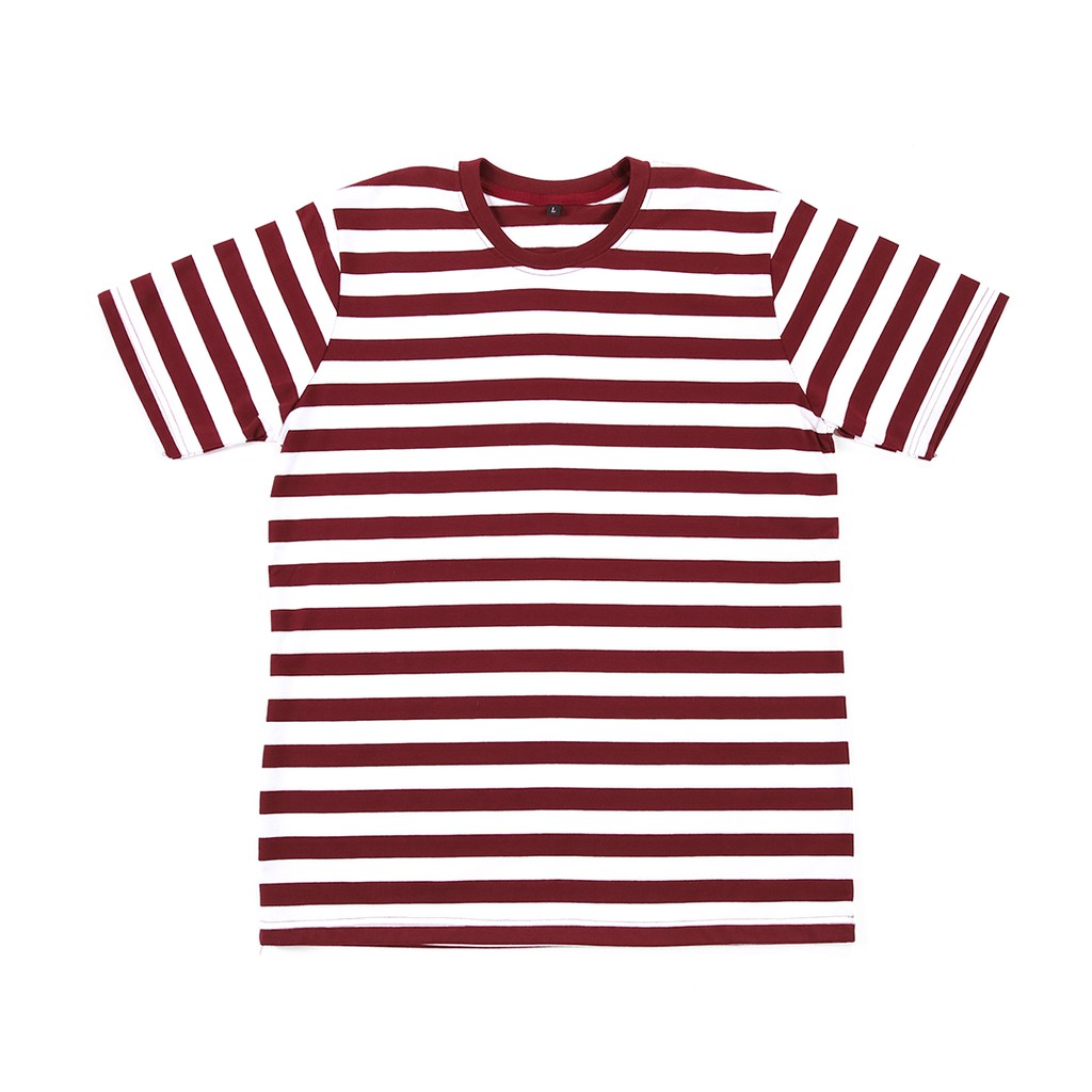 Jual Classic Stripe Maroon Putih | Shopee Indonesia