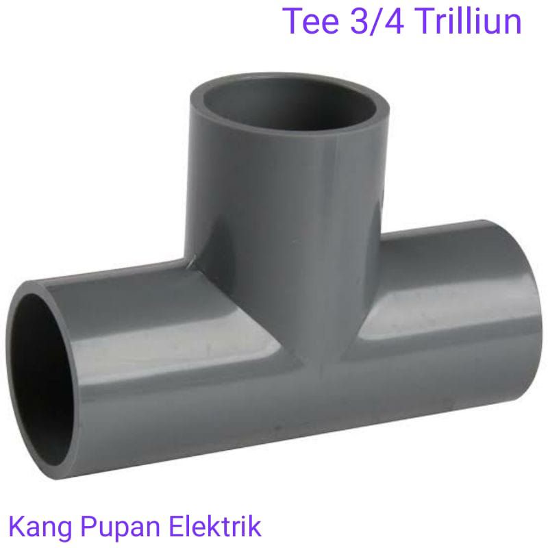 Jual Tee 3/4 merk trilliun, sambungan pipa paralon aliran keluarnya air 3 Titik koordinat ...