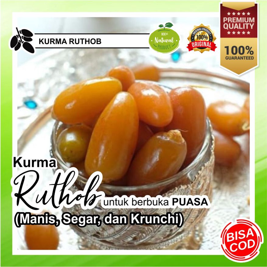 Jual KURMA RUTHOB LIBYA ( KURMA BASAH, SEGAR, Non/Tangkai ), 100% ASLI ...