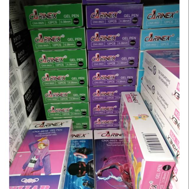 Jual Pulpen Gel Fancy Carinex Isi 12Pcs | Shopee Indonesia