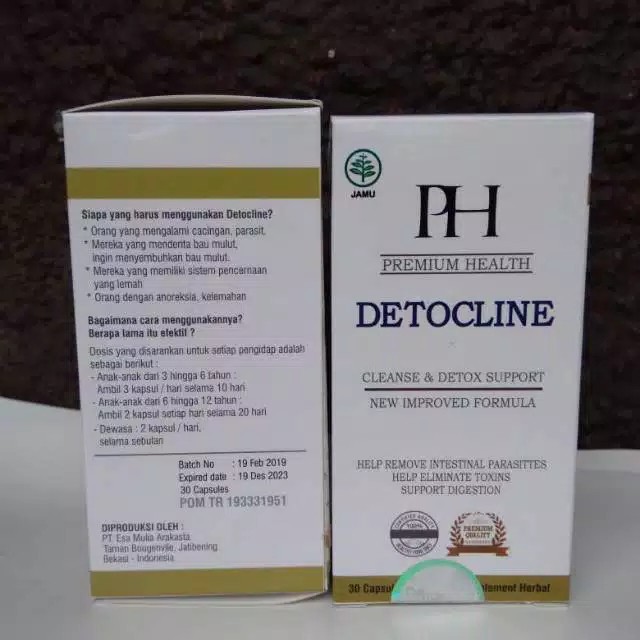 Jual DETOCLINE DETOX RACUN DALAM TUBUH - OBAT ANTI PARASIT ...