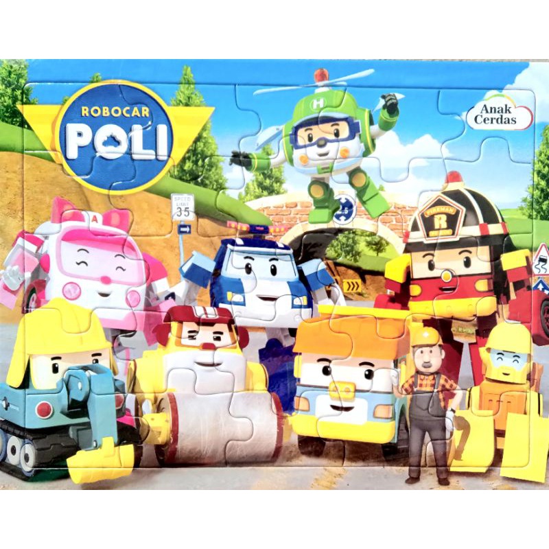 Jual Puzzle Robocar Poli & Friends Super Jumbo -+25cm | Shopee Indonesia