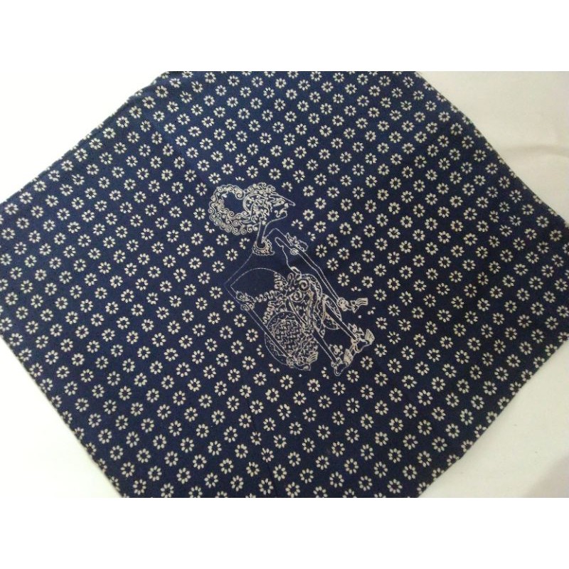 Jual Kain batik cap sewarna Jogja truntum wayang biru | Shopee Indonesia