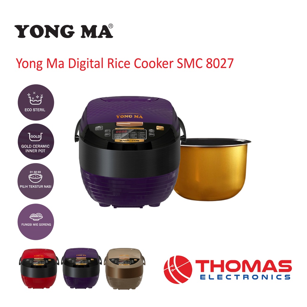 Jual Yong Ma Magic Com Rice Cooker SMC 8027 Penanak Nasi Digital 2 ...