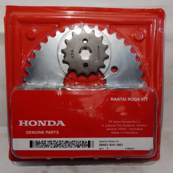 Jual GIR SET RANTAI RODA KIT HONDA SUPRA X 125 FI O6401-K41-N01 ORIGINAL | Shopee Indonesia