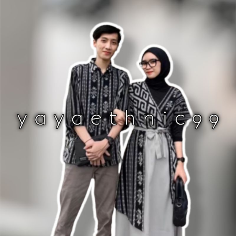 Jual [READY STOCK] Baju tenun couple, baju tenun, couple tenun, baju kondangan, baju prewedding ...