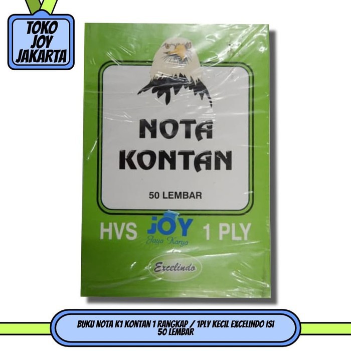 Jual Buku Nota B1 Kontan 1 Rangkap / 1Ply Besar Excelindo isi 50 Lembar ...