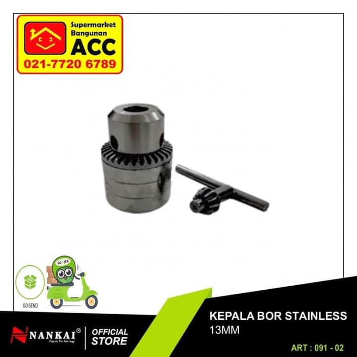 Jual Nankai Kepala Bor Tangan Stainless 13mm | Shopee Indonesia