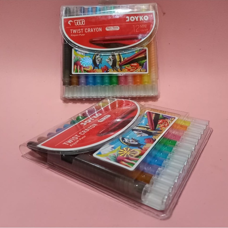 Jual Crayon 12 warna putar MINI / Twist Krayon Kecil | Shopee Indonesia