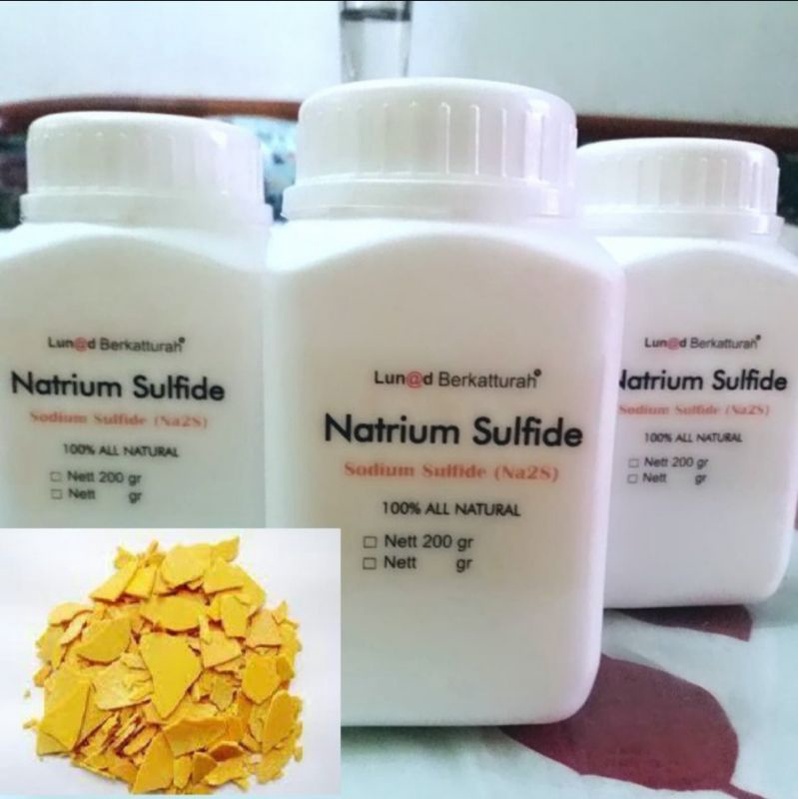 Jual Natrium Sulfide / Sodium Sulfida (Na2S) 1kg Pouch | Shopee Indonesia