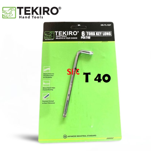 Jual TEKIRO Kunci L Bintang Panjang T40 / Torx Key Long T 40 | Shopee ...