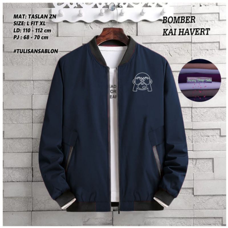 Jual BOMBER KAI HAVERT / JAKET COUPLE / BOMBER PAD / BOMBER JAKET ...