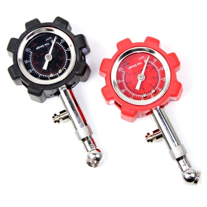 Jual pengukur tekanan ban mobil truk motor akurat analog-dial manometer ...