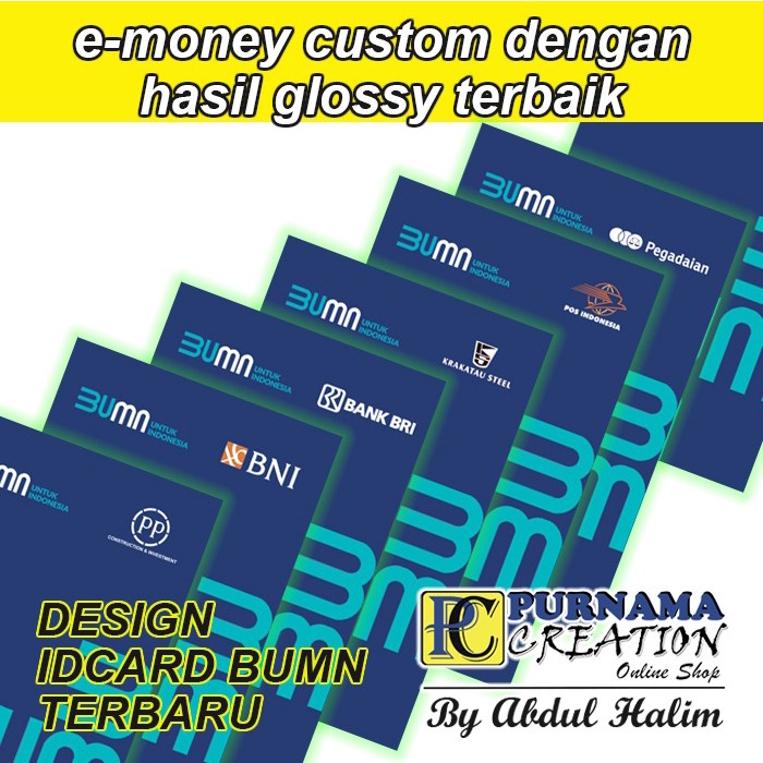Jual Id Card - Cetak Idcard Id Card Bumn Terbaru Name Tag Baru Glossy ...