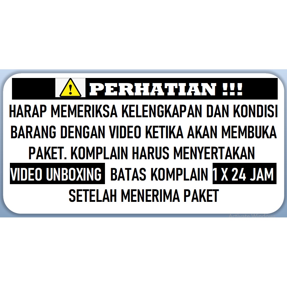 Jual STIKER LABEL VIDEO UNBOXING BUKA PAKET STICKER FRAGILE BARANG ...