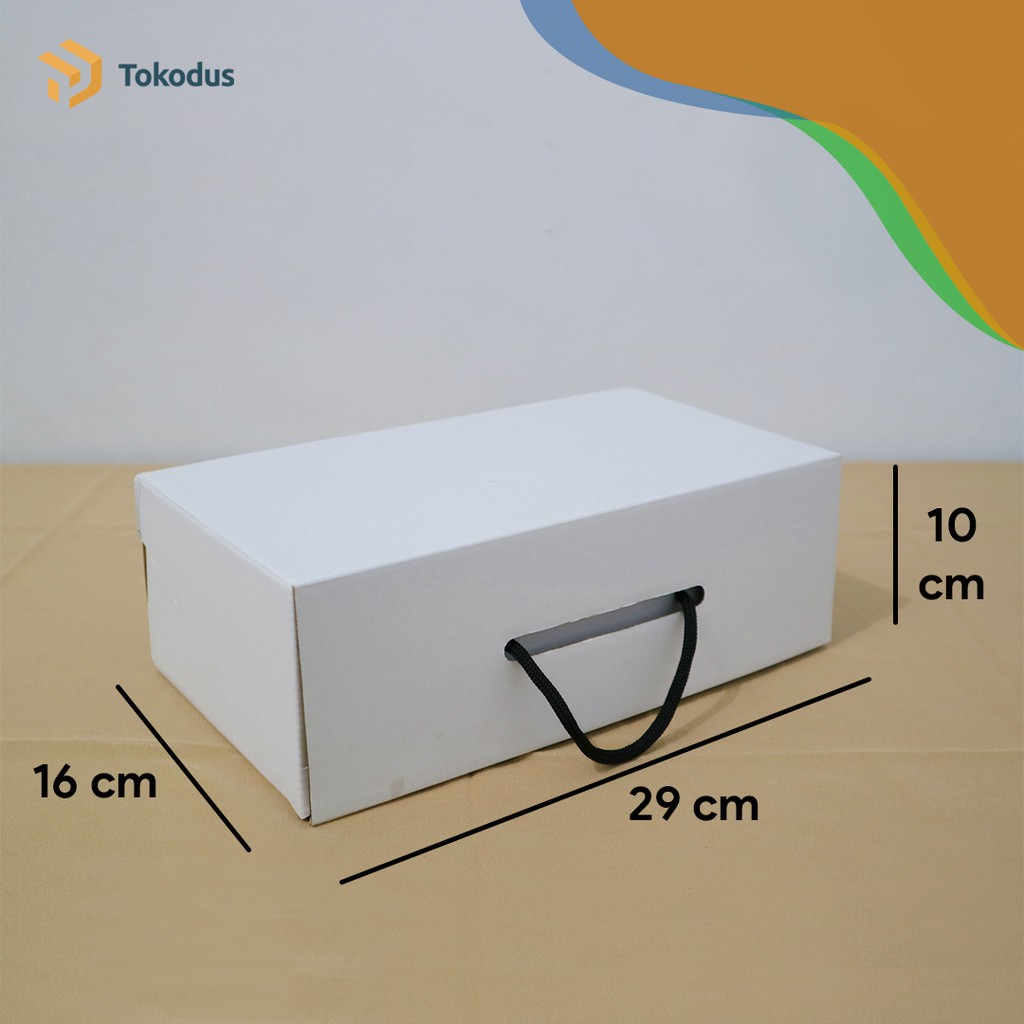 Jual Kardus Sepatu Duplex 29x16x10 cm Dus Box Sepatu Model Tali ...