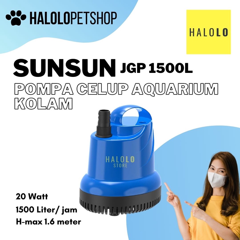 Jual SUNSUN JGP 1500 L Pompa Celup Kolam Ikan Aquarium Hidroponik ...