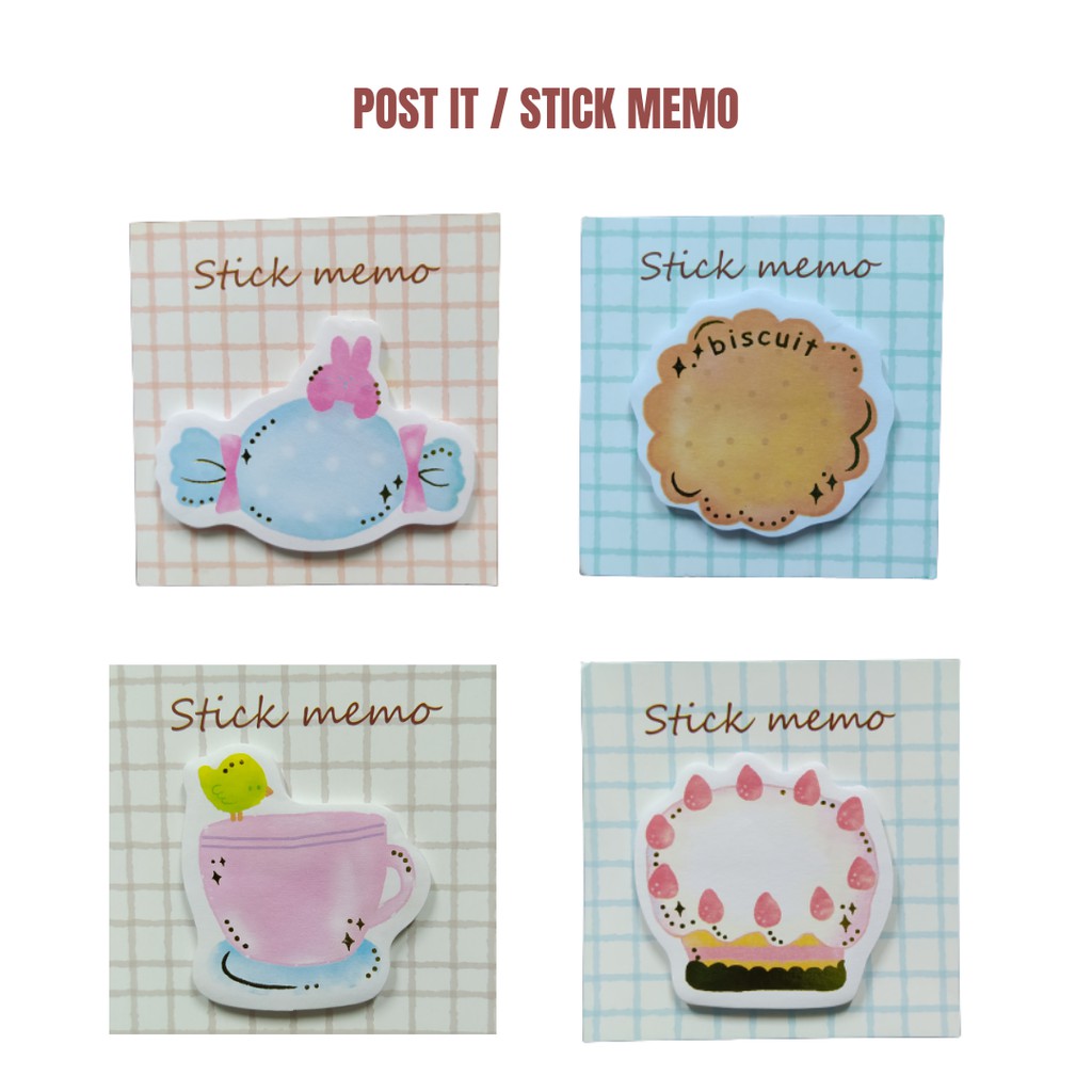 Jual Sticky Note / Post It AN1705-331 ANGOO Food Index Penanda Pembatas ...