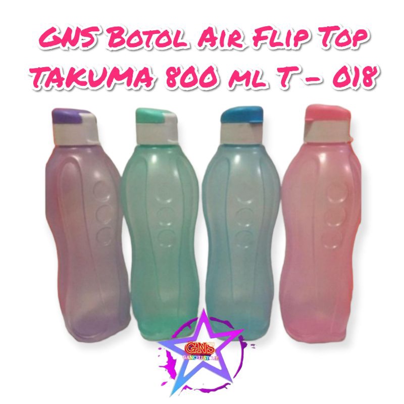 Jual GNS Botol Air Minum 800 ml Flip Top Takuma T - 018 / Botol Air ...