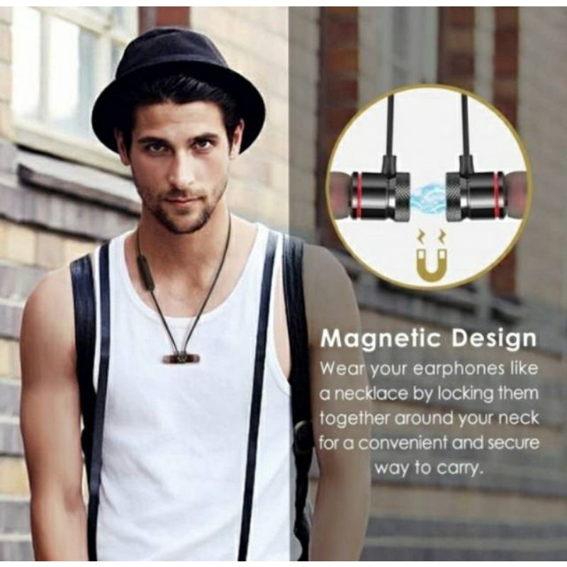 Jual HEADSET BLUETOOTH MAGNETIC WIRELESS MEGABASS SUPPORT ALL ANDROID ...