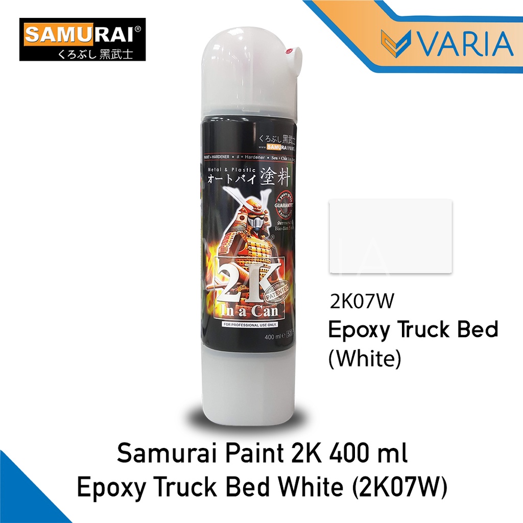 Jual Samurai Paint Pilox Epoxy Truck Bed White 2K07W 400 ml Cat Aerosol ...