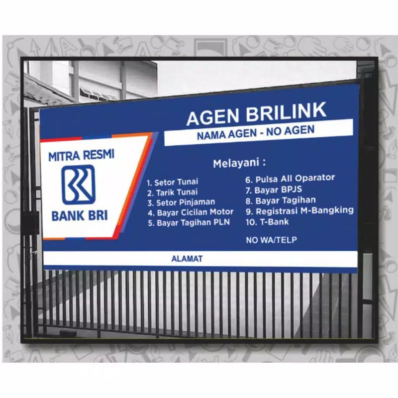 Jual Spanduk / Banner Agen Brilink Bank BRI | Shopee Indonesia