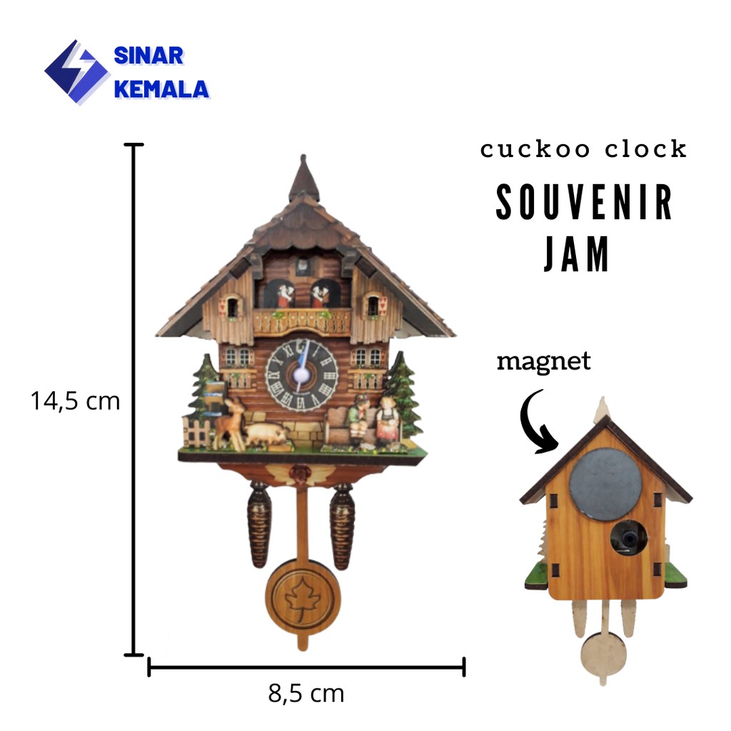 Jual CUCKOO CLOCK SOUVENIR JAM MAGNET MURAH | Shopee Indonesia