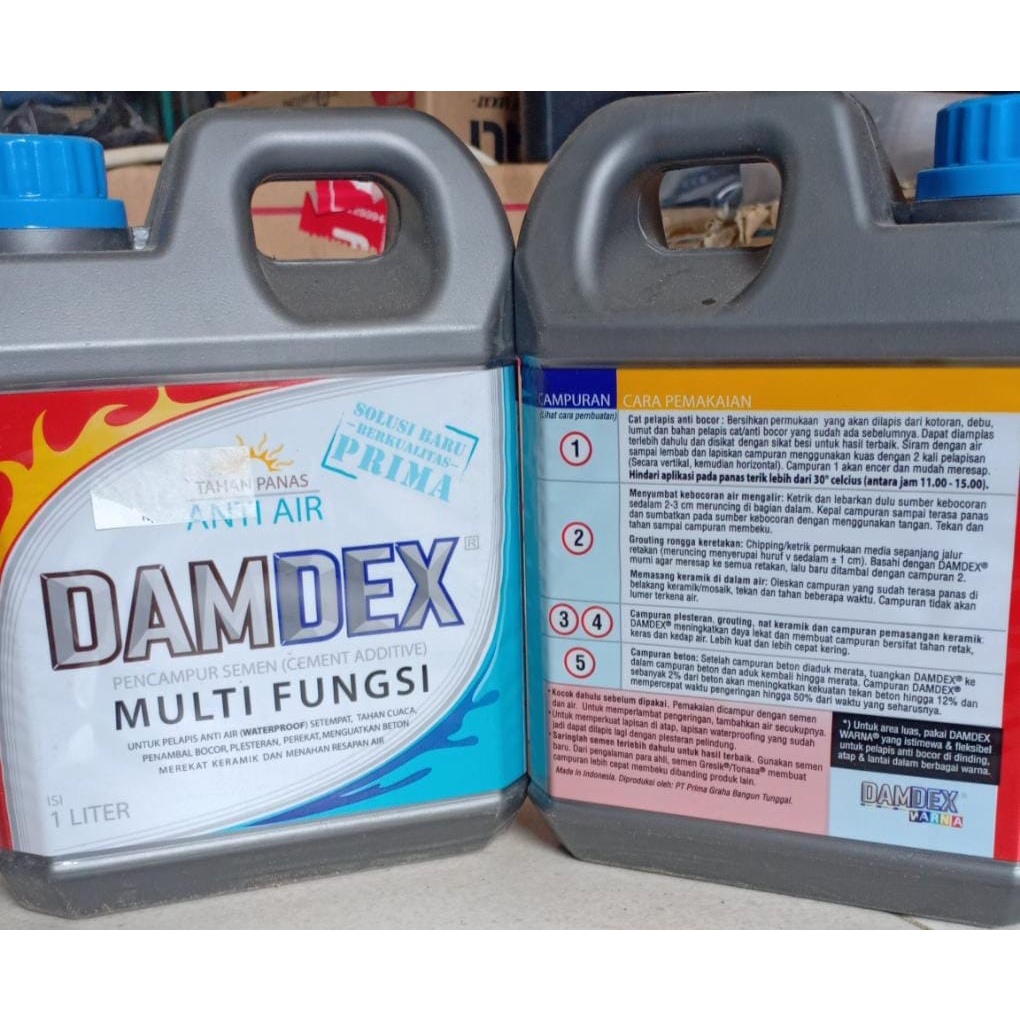 Jual Damdex Multifungsi 1 ltr, pengeras beton anti bocor air | Shopee ...