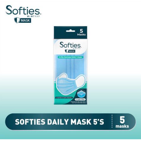 Jual Softies Masker 3 Ply/Masker Softies Earloop/Daily Mask | Shopee ...
